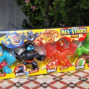 moose toys | Toys | Heroes Of Goo Jit Zu Allstar 4 Pack Wultra Rare ...